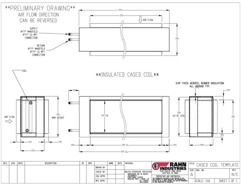 Blank Coil Drawings - Rahn Industries