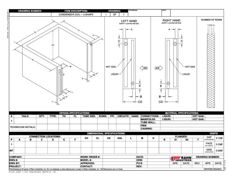 Blank Coil Drawings - Rahn Industries